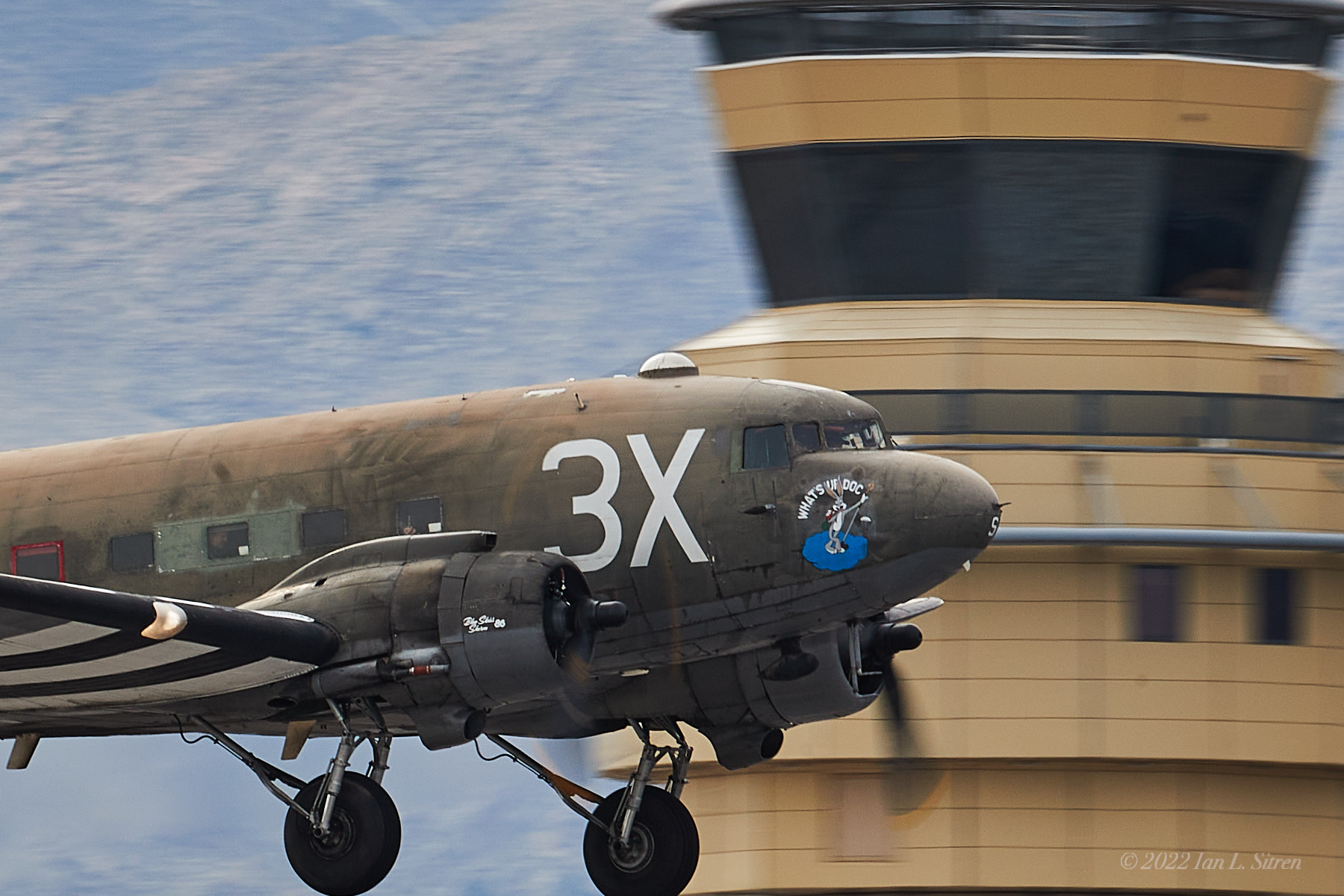 C-47 Flying Past Control Tower | SecondFocus Blog